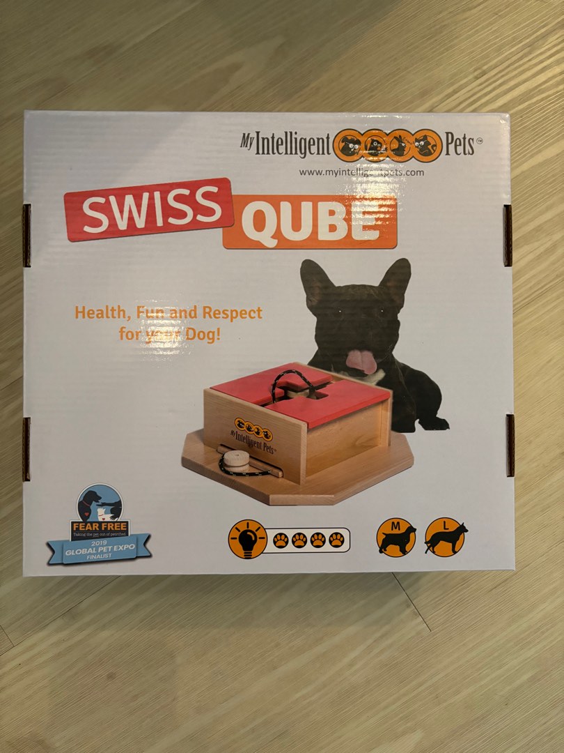 INTERACTIVE PUZZLE GAME FOR DOGS AND CATS, SWISS QUBE, Pet Supplies, Homes & Other Pet ...