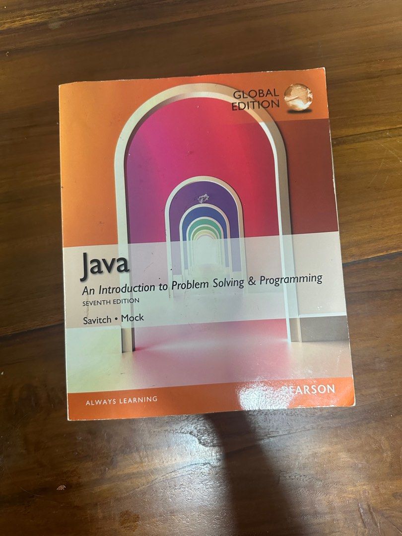 Java Pearson Global Edition An Introduction To Problem Solving And Programming Hobbies And Toys 