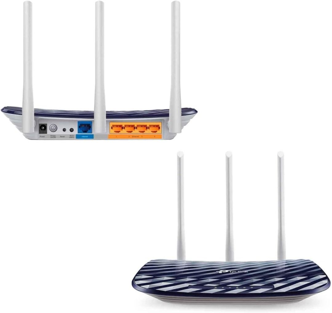 JE-TP-Link AC750 Dual Band Wireless Cable Router, 4 10/100 LAN + 10/100 ...