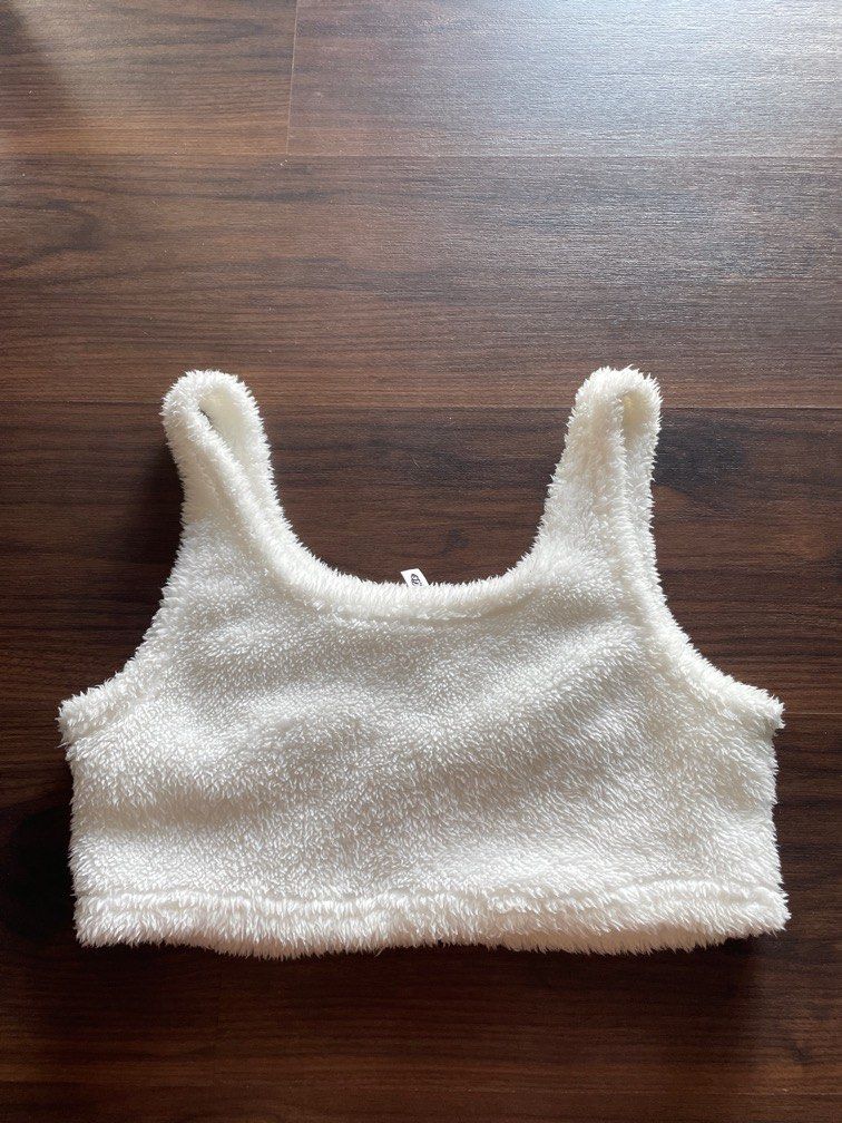 Kahlie fuzzy bra top loungewear pajama, Women's Fashion, Undergarments ...