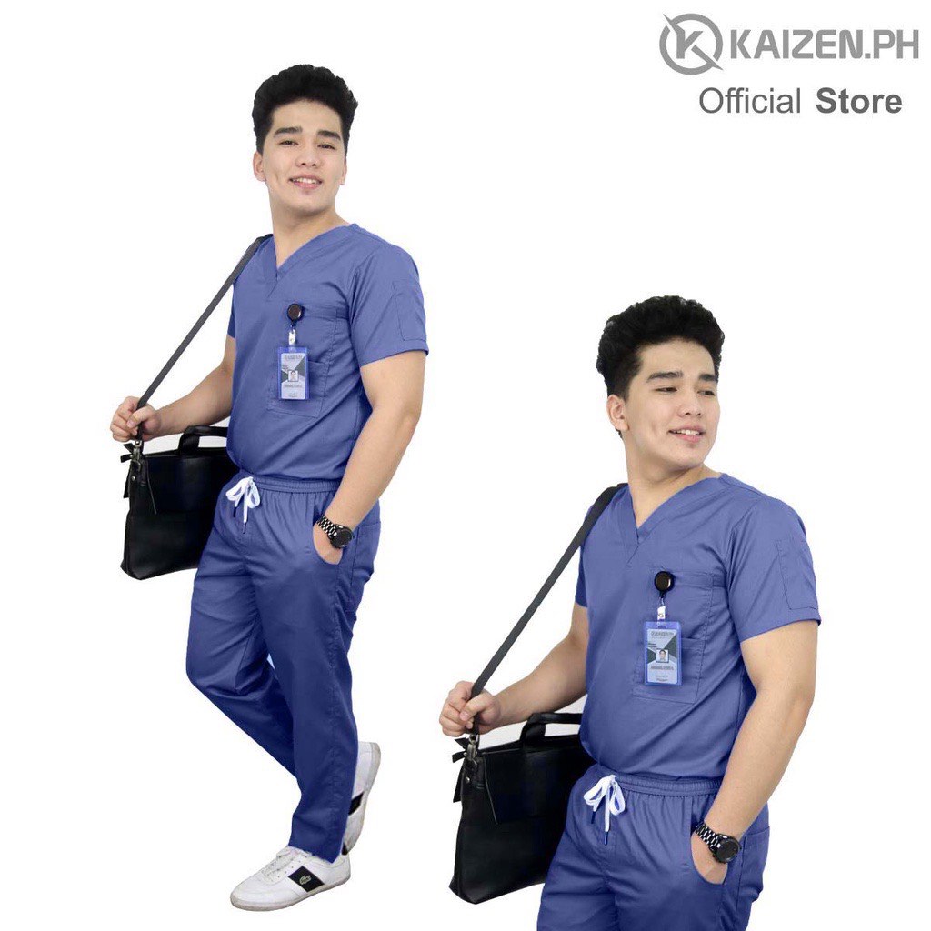 KAIZEN.PH Scrub Suit 1st Gen KSS-19 Plain Amboy Cut Series, Women's ...