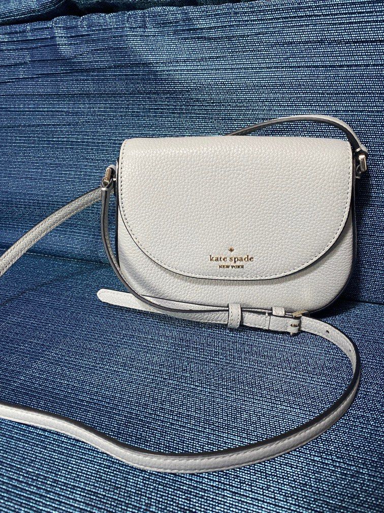 Kate Spade leila mini flap leather crossbody bag, Women's Fashion, Bags ...