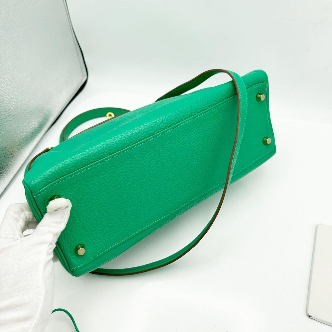 Kelly 32 Clemence Menthe GHW, Luxury, Bags & Wallets on Carousell