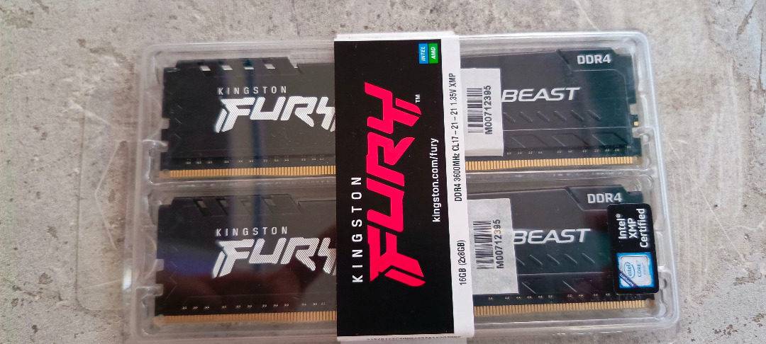 Kingston Fury Beast DDR4 3600 CL17 16GB(8GBx2) Kit Low Latency Gaming ...