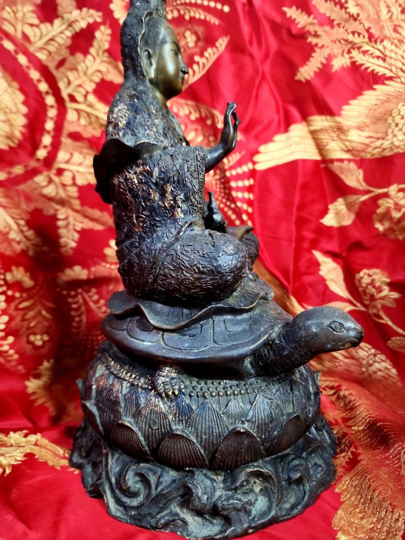 kwan yin bronze statue antique chinese, Hobbies & Toys, Collectibles ...