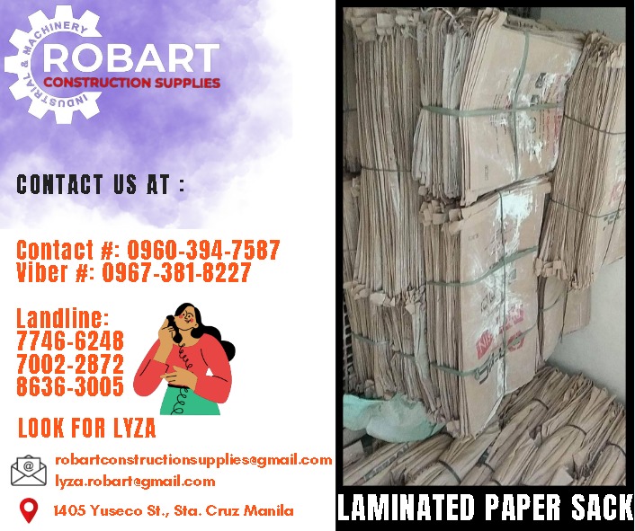 Laminated Paper Sack, Commercial & Industrial, Construction Tools ...