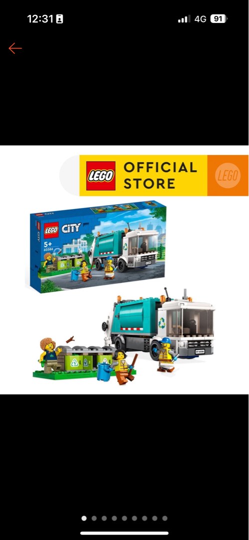 Lego Recycling Truck Set, Hobbies & Toys, Toys & Games on Carousell