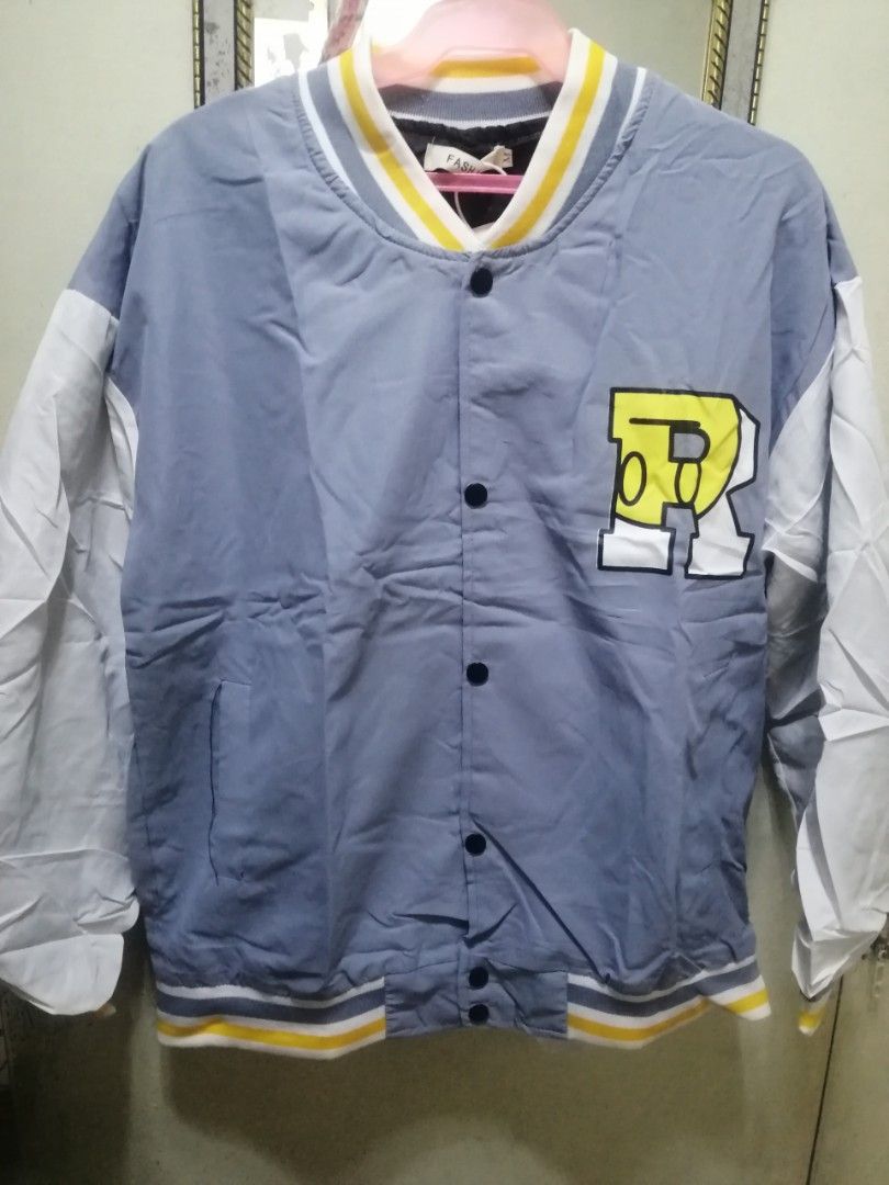 LETTER R varsity / Pastel blue varsity jacket / plus size varsity ...
