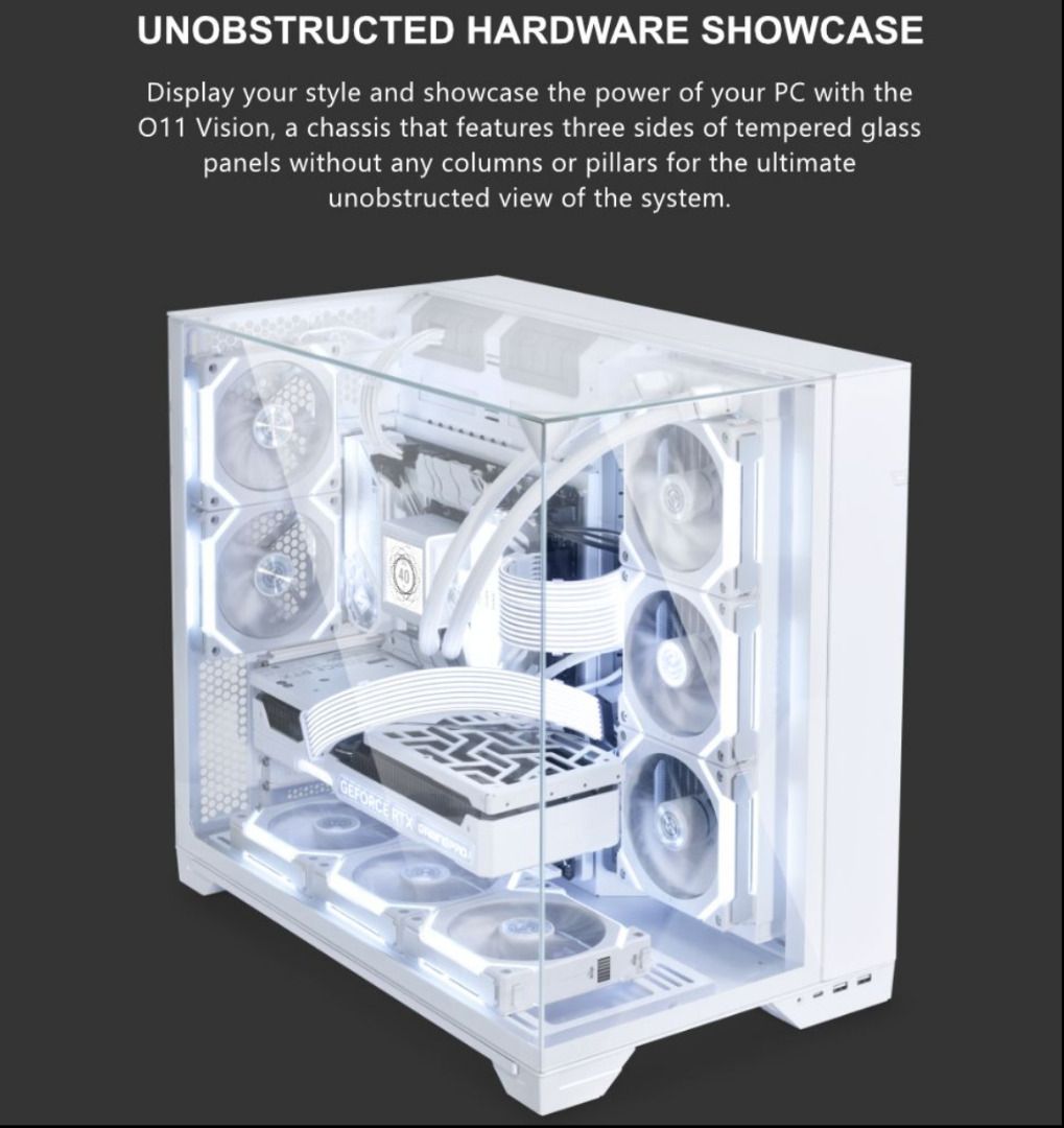 Lian Li O11 Vision & Vision Compact Aluminum/Steel/Tempered Glass EATX ...