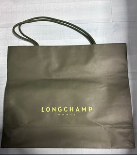 Longchamp paper bag, Luxury, Bags & Wallets on Carousell
