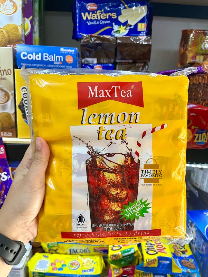 Max Tea Lemon Tea 750g (30 sachet), Food & Drinks, Beverages on Carousell