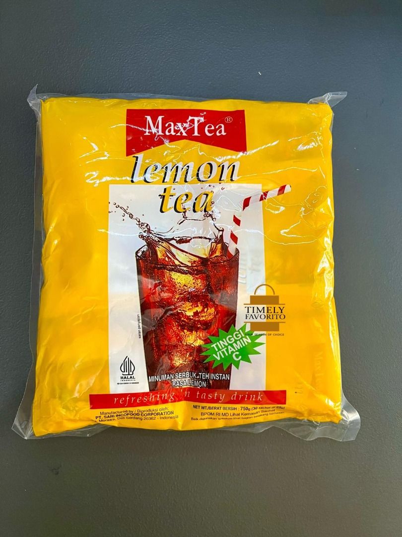 Max Tea Lemon Tea 750g (30 sachet), Food & Drinks, Beverages on Carousell