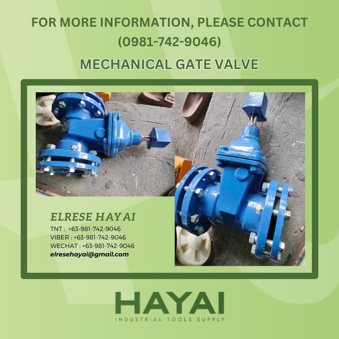 MECHANICAL GATE VALVE, Commercial & Industrial, Construction Tools & Equipment on Carousell