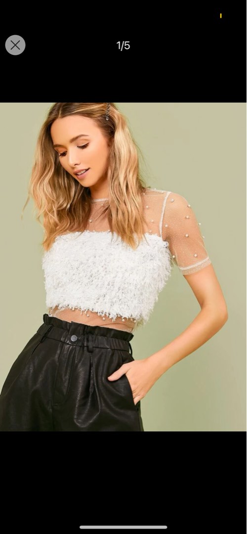 Mesh Top, Women's Fashion, Tops, Blouses on Carousell