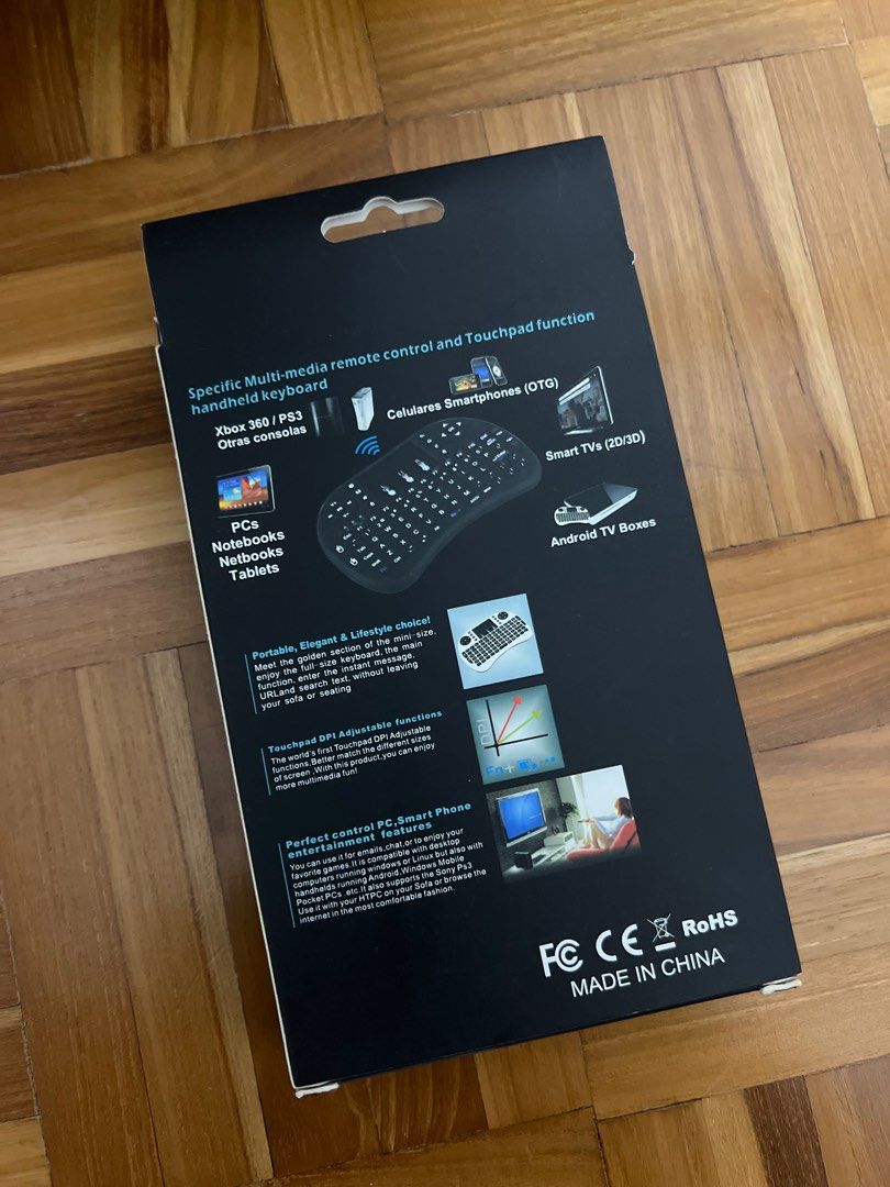 Mini Keyboard (specific multimedia remote control and touchpad function handheld keyboard ...