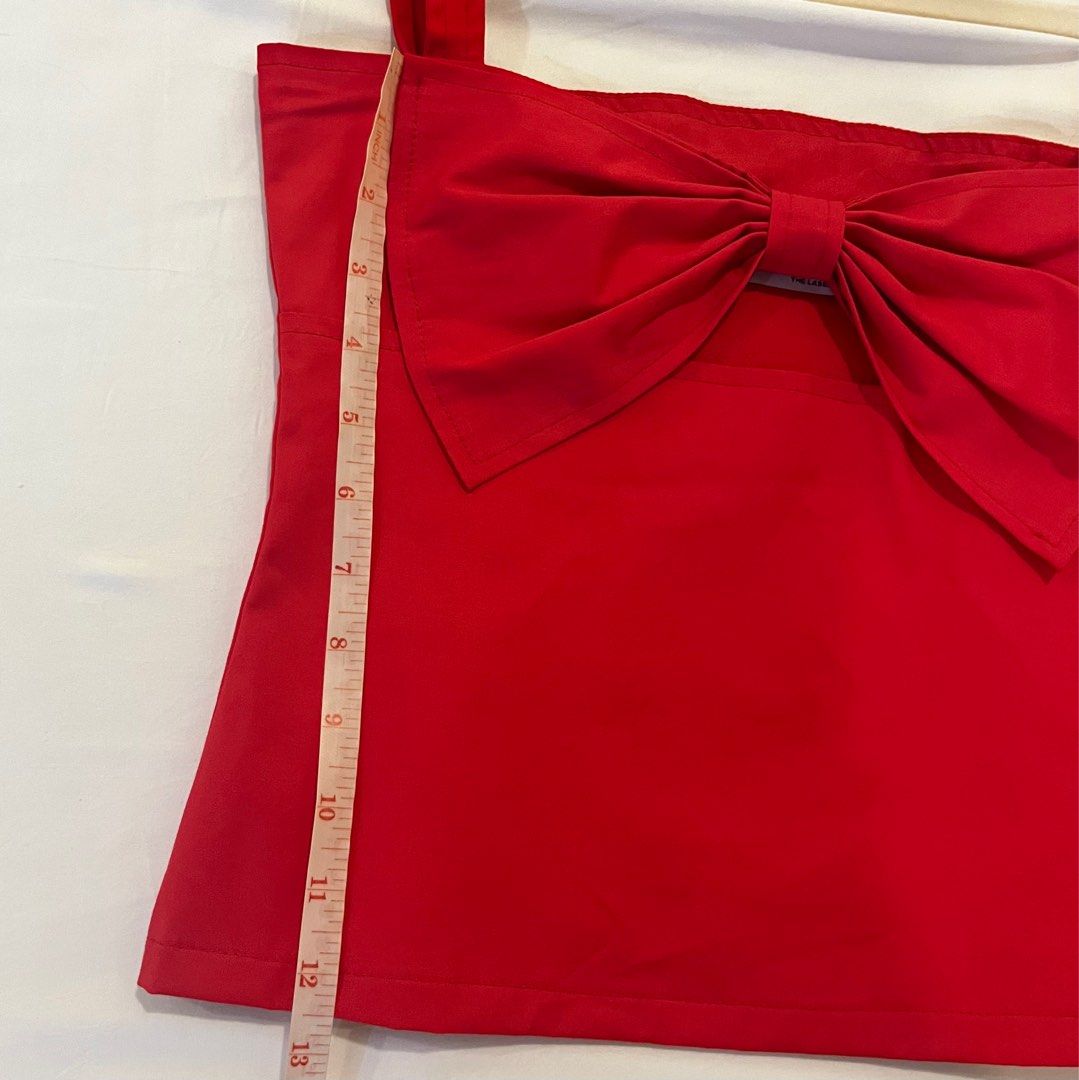 MIU THE LABEL Bow Top Red (Holiday Collection), Women's Fashion, Tops ...