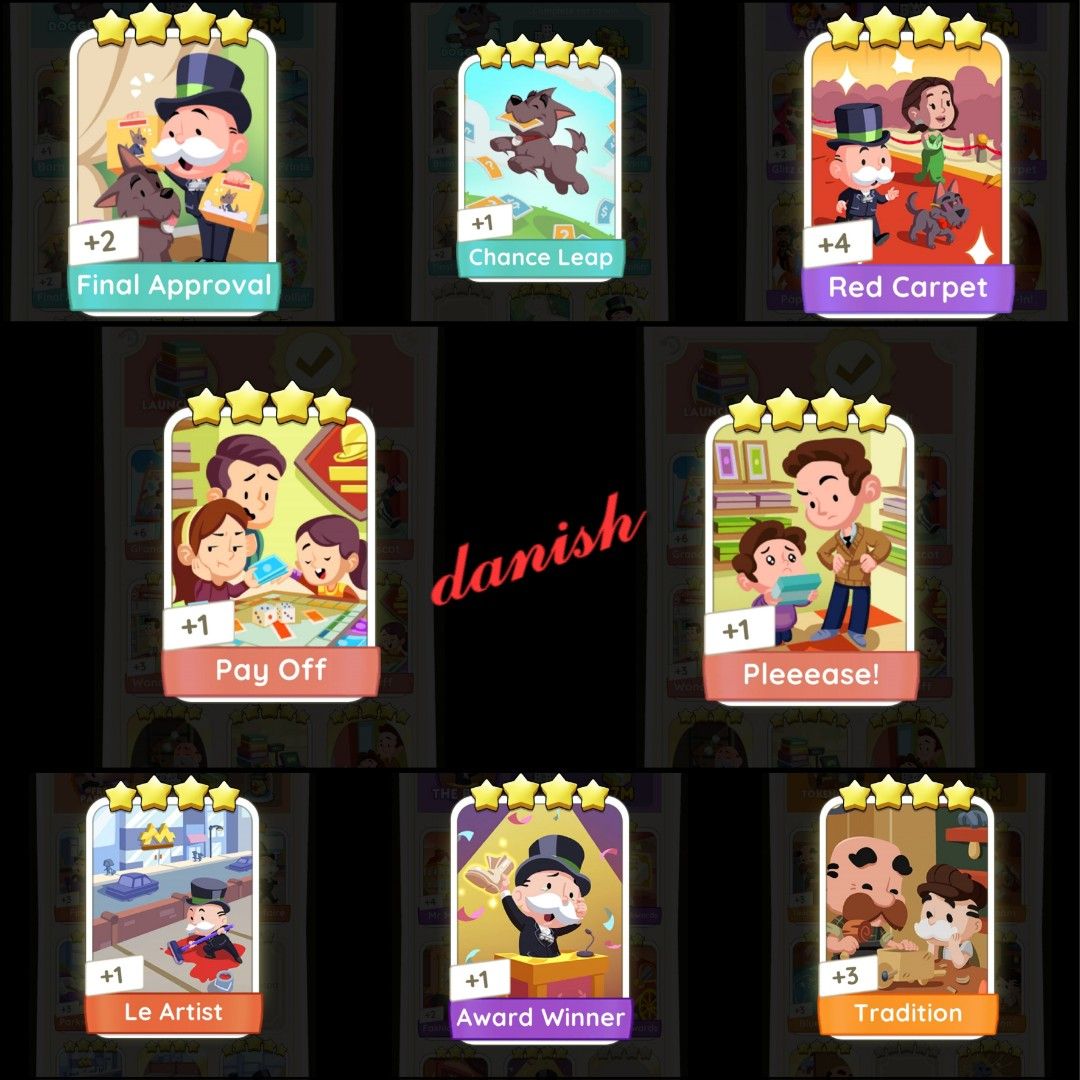 Monopoly go sticker 4 star, Video Gaming, Gaming Accessories, In-Game ...