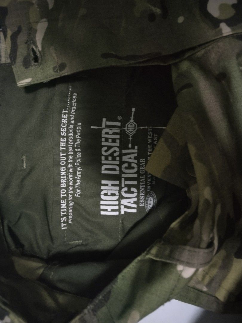 Multicam High desert BDU cargo pants Military Army bottom, Men's ...