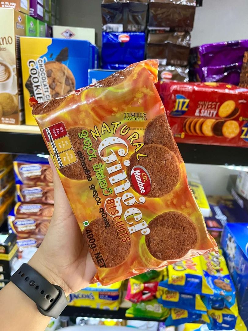 Munchee Natural Ginger Biscuits Flavored 400g, Food & Drinks, Packaged ...