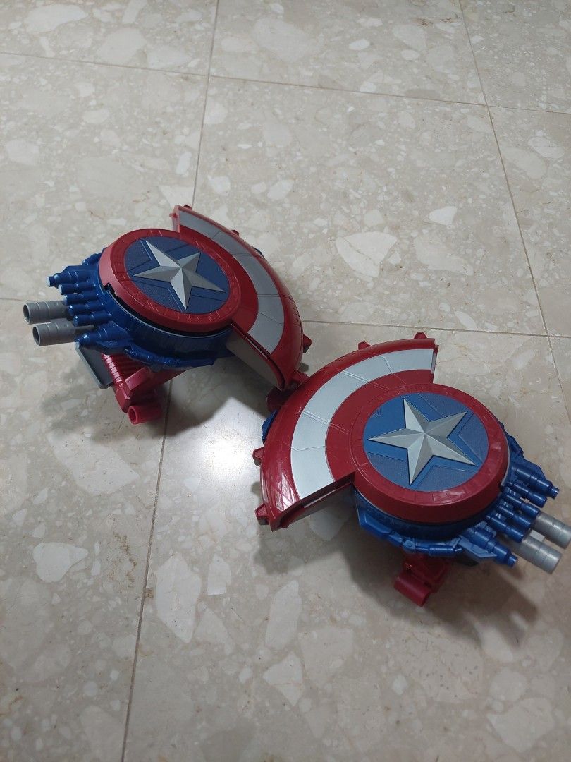 NERF Capt America shield/gun, Hobbies & Toys, Toys & Games on Carousell
