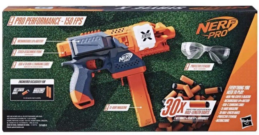 Nerf Pro Stryfe X, Hobbies & Toys, Toys & Games on Carousell