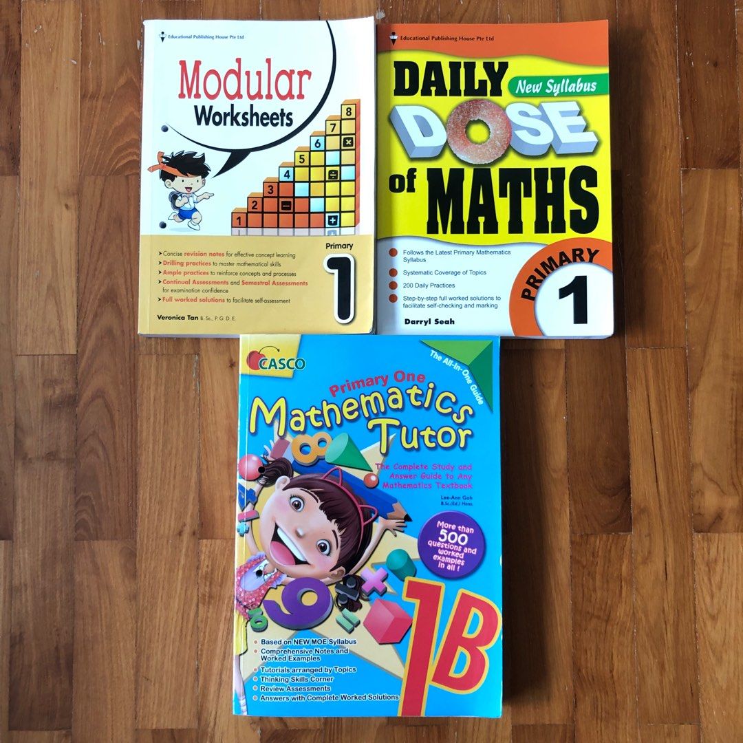 New / lightly used primary 1 P1 English Math Chinese assessment books ...