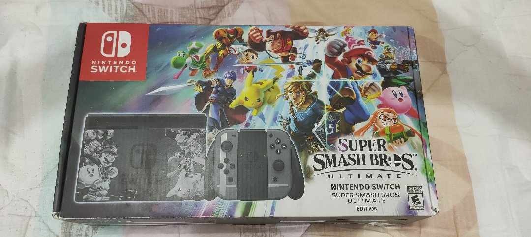 Nintendo Switch V1 SSBU Limited Edition with SD card, Video Gaming ...