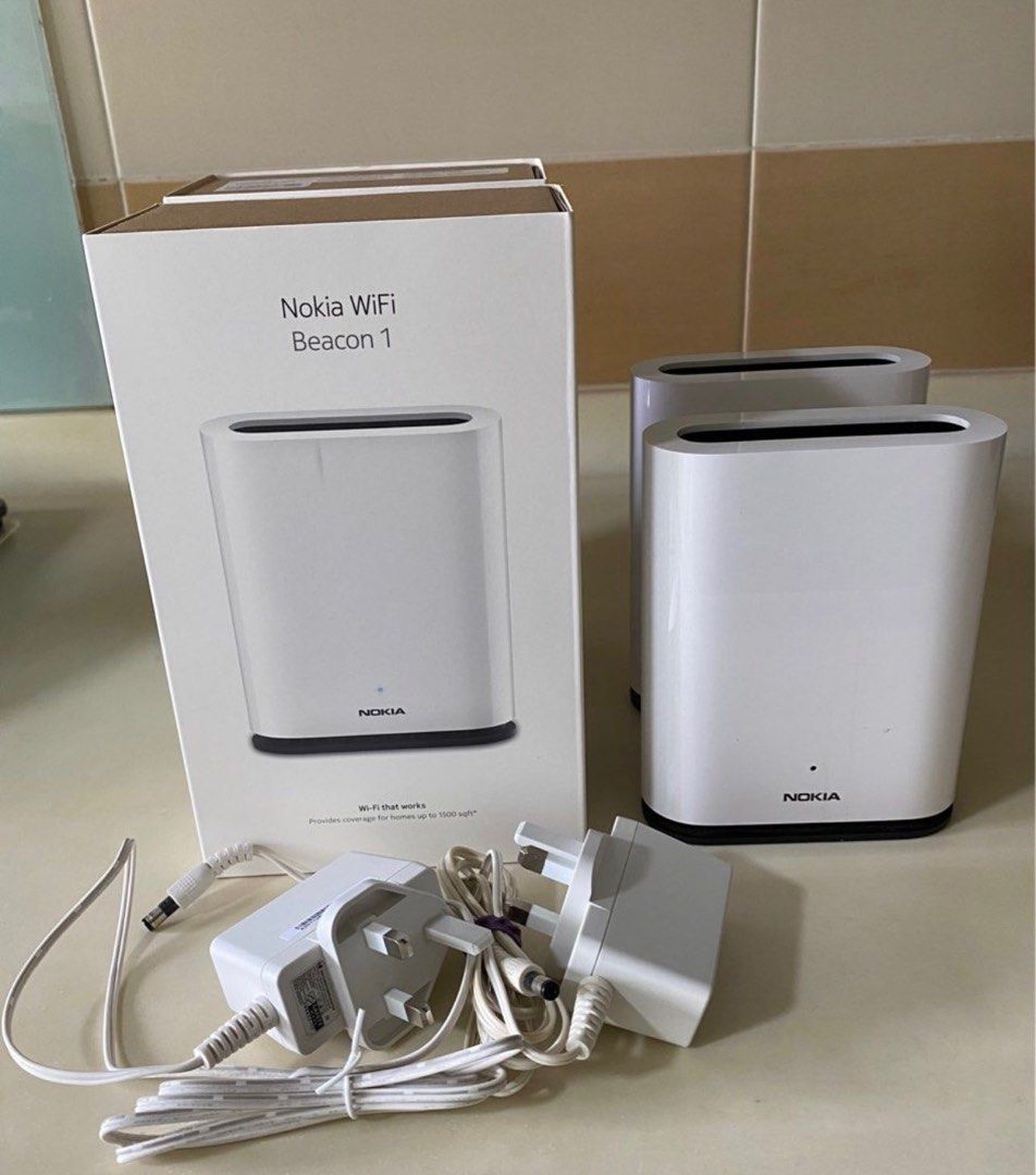 Nokia WiFi Beacon 1 WiFi Mesh Router System AC1200 (2 sets), Computers ...