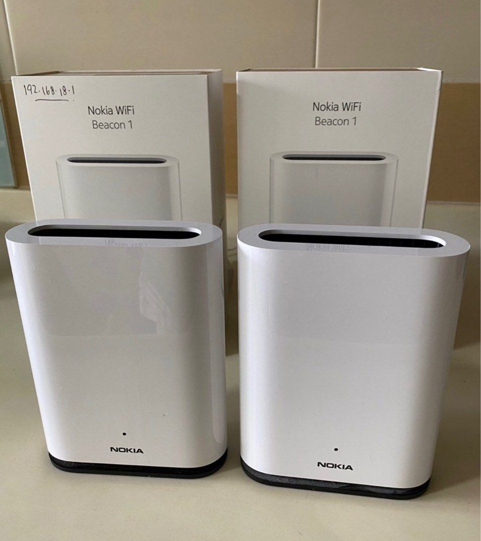Nokia WiFi Beacon 1 WiFi Mesh Router System AC1200 (2 sets), Computers ...