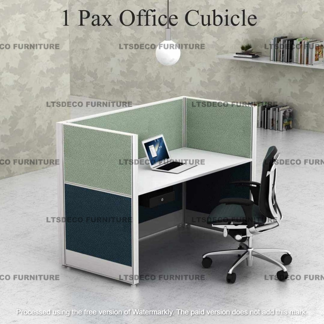 OFFICE PARTITION WORKSTATION FULL FABRIC OFFICE FURNITURE, Furniture ...