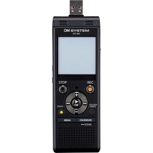 Olympus OM SYSTEM WS-883 Digital Voice Recorder with USB-A Battery ...