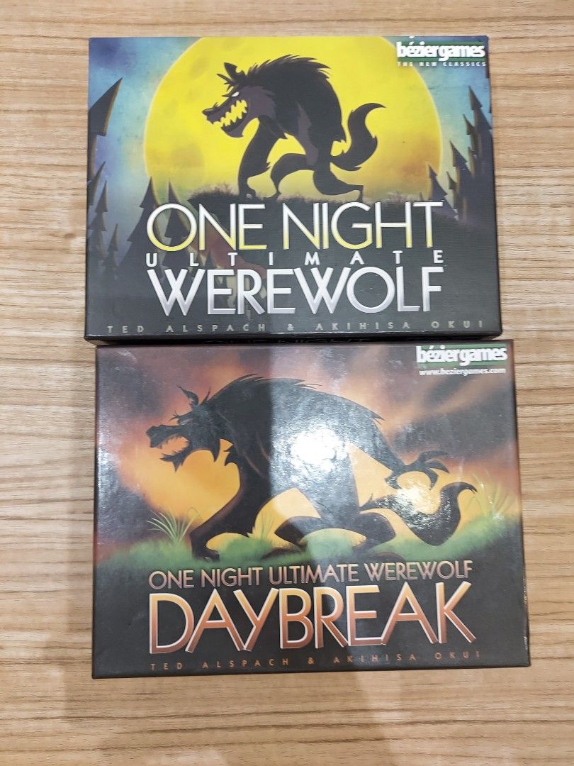 One Night Werewolf w Daybreak Expansion, Hobbies & Toys, Toys & Games ...