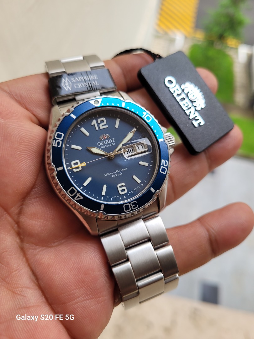 Orient Mako III Sports Automatic Blue Dial Men's Watch RA-AA0818L19B ...