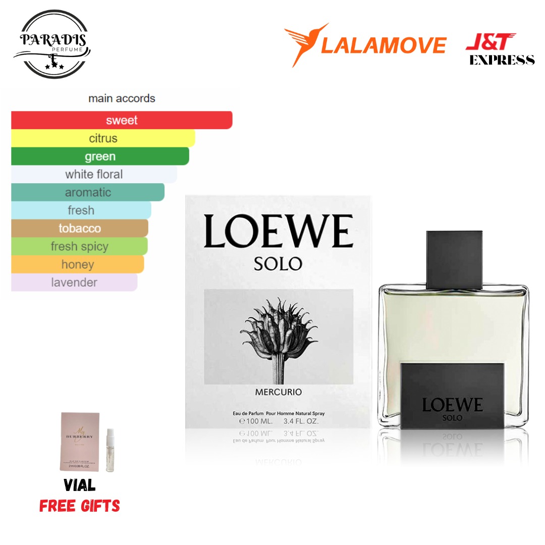 ORIGINAL AUTHENTIC LOEWE SOLO MERCURIO EDP POUR HOMME 100ML, Beauty ...