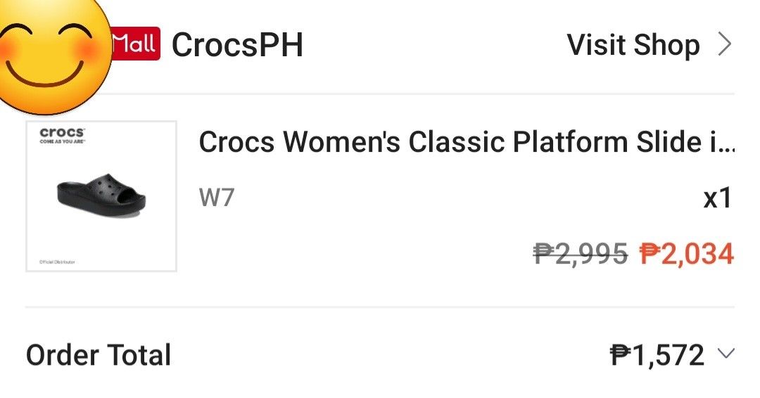 Original Crocs Classic Platform Slide, Women's Fashion, Footwear ...