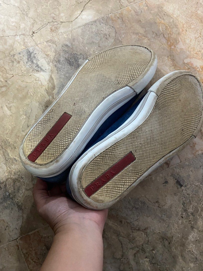 Original Prada 4E 2550 suede sneakers|mens, Men's Fashion, Footwear, Sneakers on Carousell