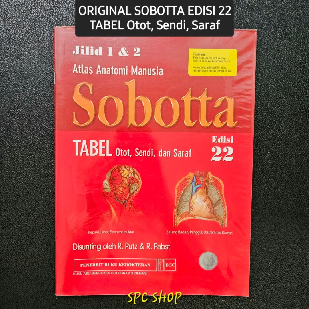 ORIGINAL SOBOTTA Atlas Anatomi Manusia Jilid 1 & 2 Edisi 22 + Tabel ...