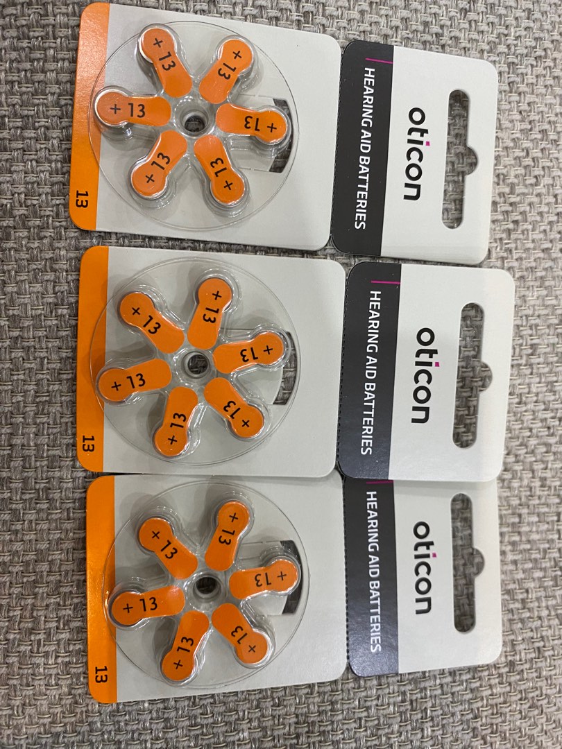 Oticon Batteries for Hearing Aid (3 packs), Photography, Photography ...