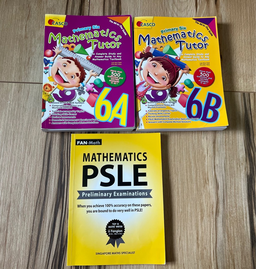 P6 PSLE Math assessment practice books, Hobbies & Toys, Books ...