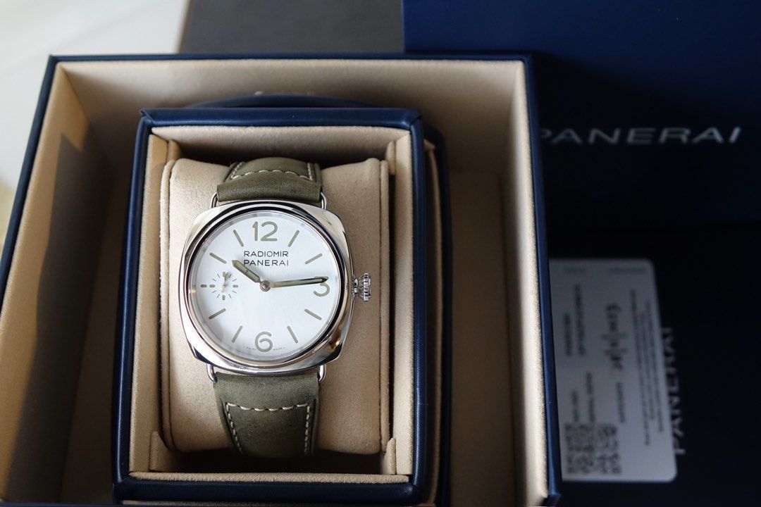 Panerai Radiomir Officine PAM 01384 45mm white dial, Luxury, Watches on ...