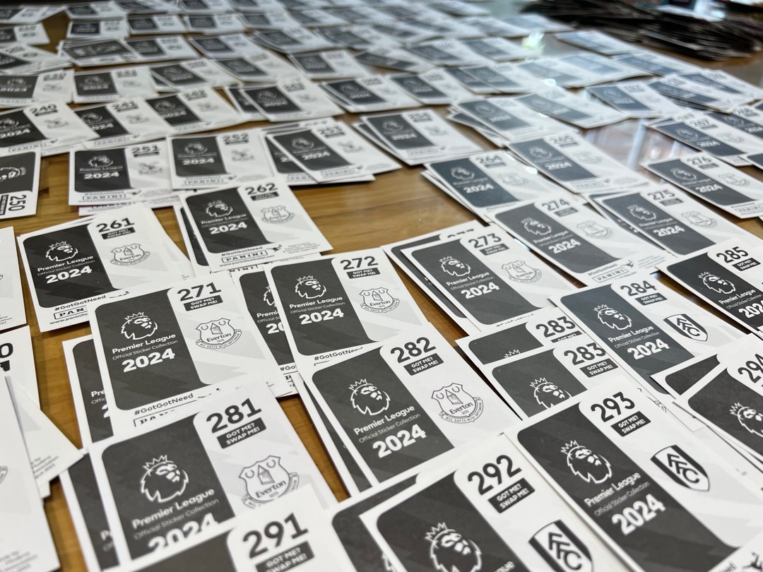 Panini Premier League 2024 official sticker collection loose or missing ...