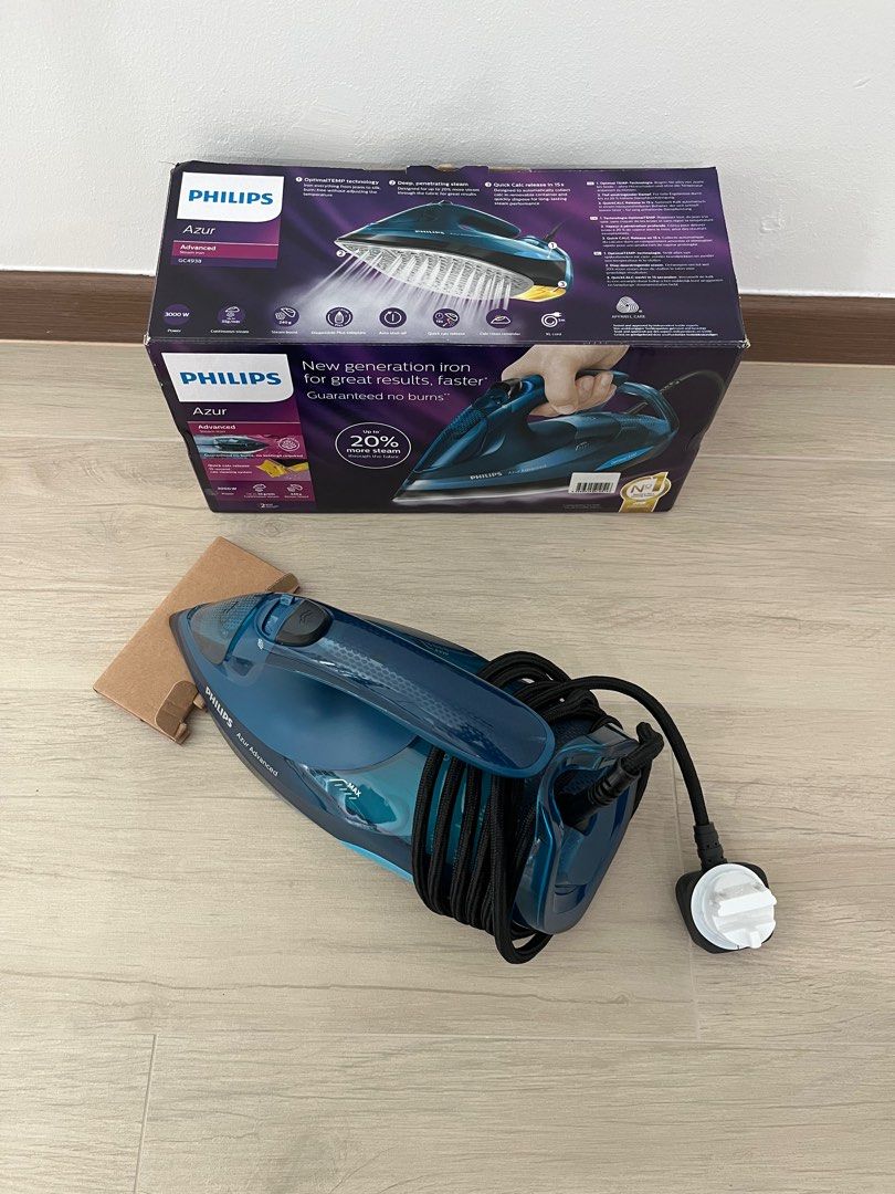 Philips Azur Advanced Steam Iron, Furniture & Home Living, Cleaning ...