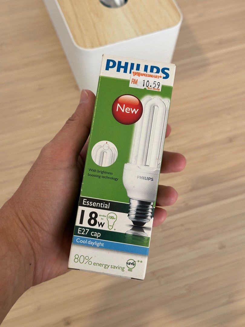 Philips Essential 18W E27 Led Light, Furniture & Home Living, Lighting ...