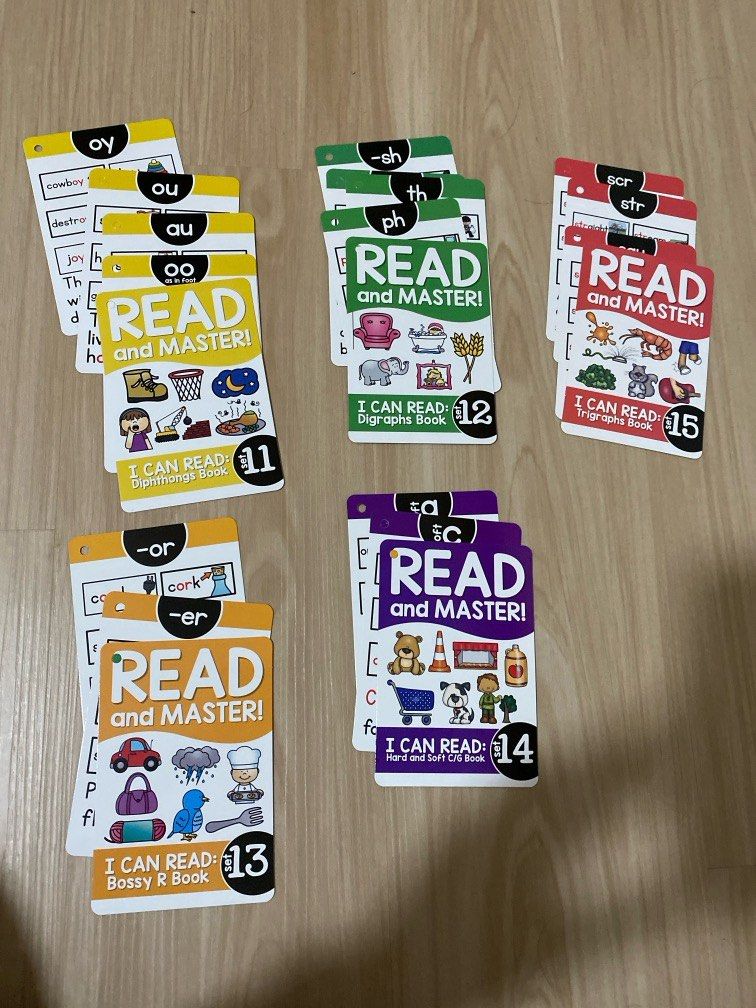 PHONICS Flashcards Set 1-15, Hobbies & Toys, Books & Magazines ...