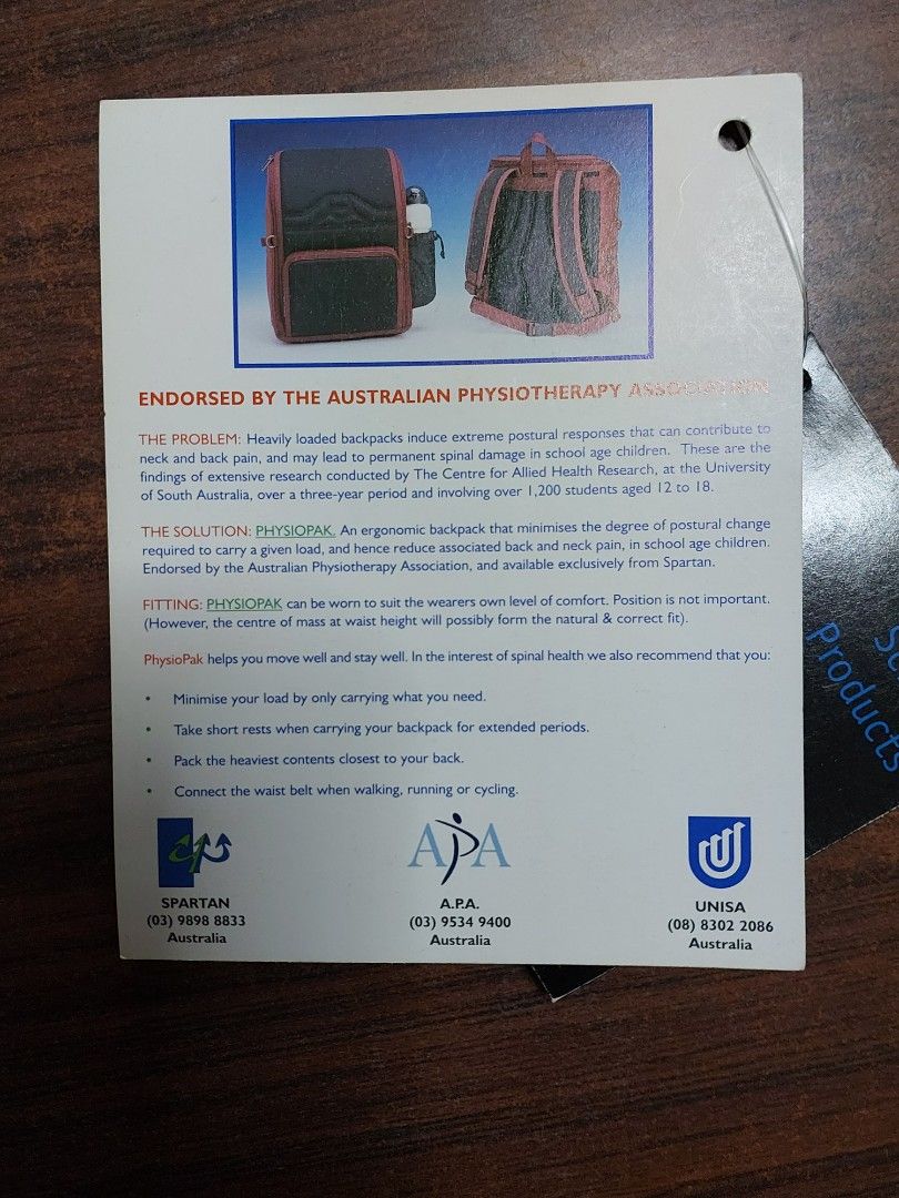 Physio Bag Pack - PhysioPak, Luxury, Bags & Wallets on Carousell