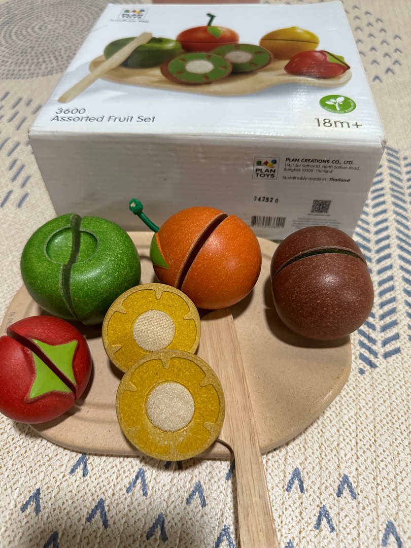 Plan Toys assorted fruit set, Hobbies & Toys, Toys & Games on Carousell