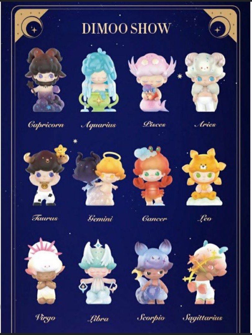 Popmart Dimoo Zodiac/ Horoscope, Hobbies & Toys, Toys & Games on Carousell