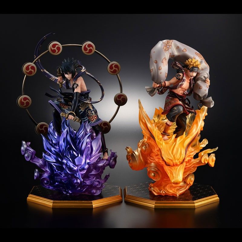 PRECIOUS GEM NARUTO AND SASUKE fujin and raijin set, Hobbies & Toys, Toys & Games on Carousell