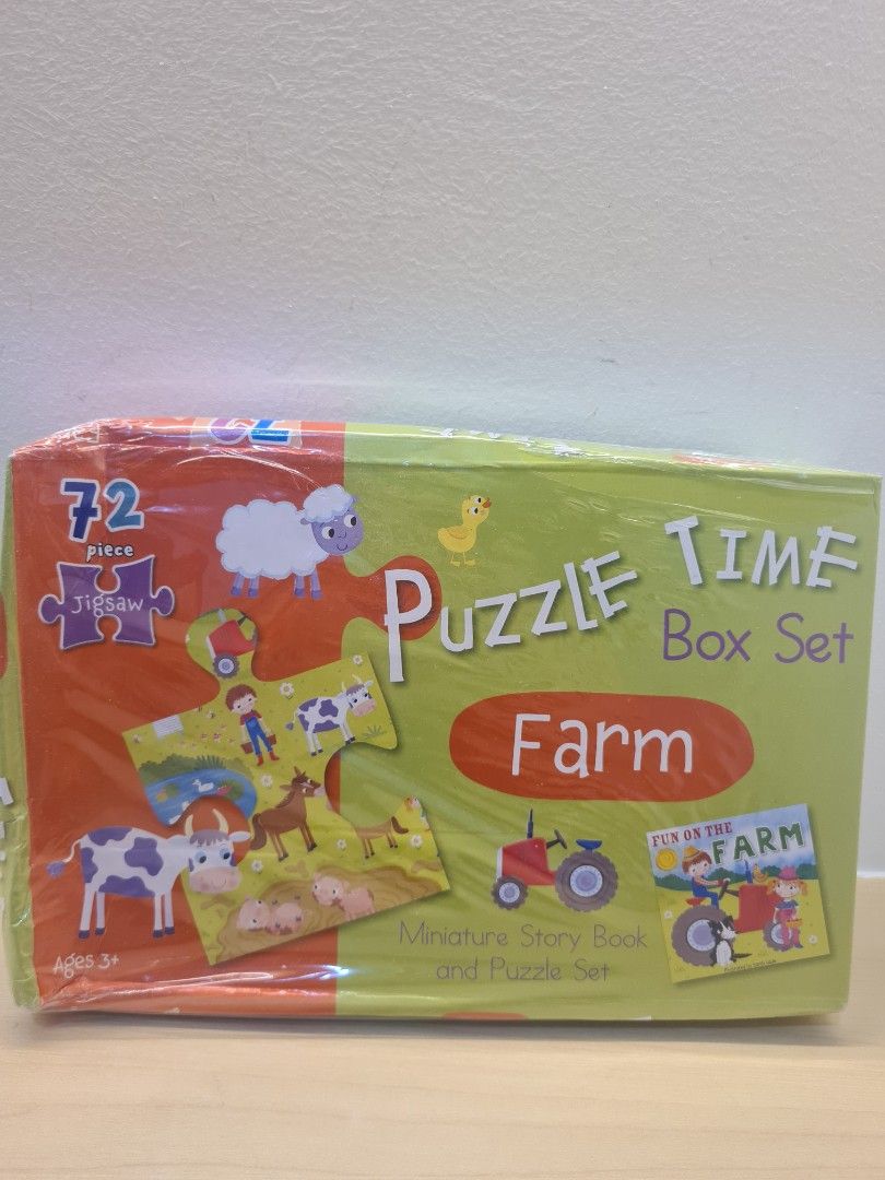 Puzzles Time Box Set Farm, Hobbies & Toys, Toys & Games on Carousell