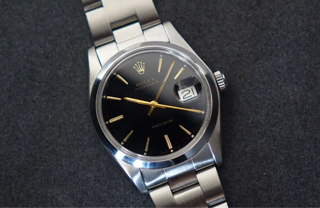Rolex Oyster Date 6694 Black Dial, Luxury, Watches on Carousell